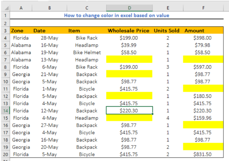 How To Change Color In Excel Based On Value Excelchat Excelchat