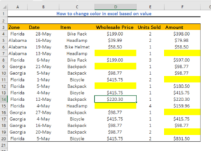 How To Change Color In Excel Based On Value - Excelchat | Excelchat