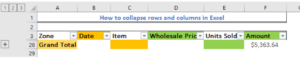 How To Collapse Rows And Columns In Excel - Excelchat | Excelchat
