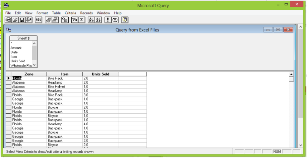 How to create a Microsoft query in excel - Excelchat | Excelchat