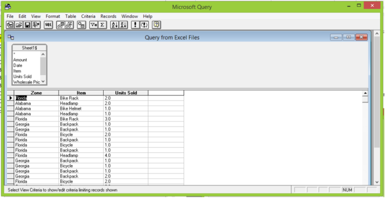 How to create a Microsoft query in excel - Excelchat | Excelchat