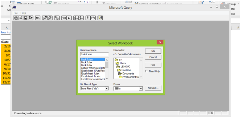 How to create a Microsoft query in excel - Excelchat | Excelchat
