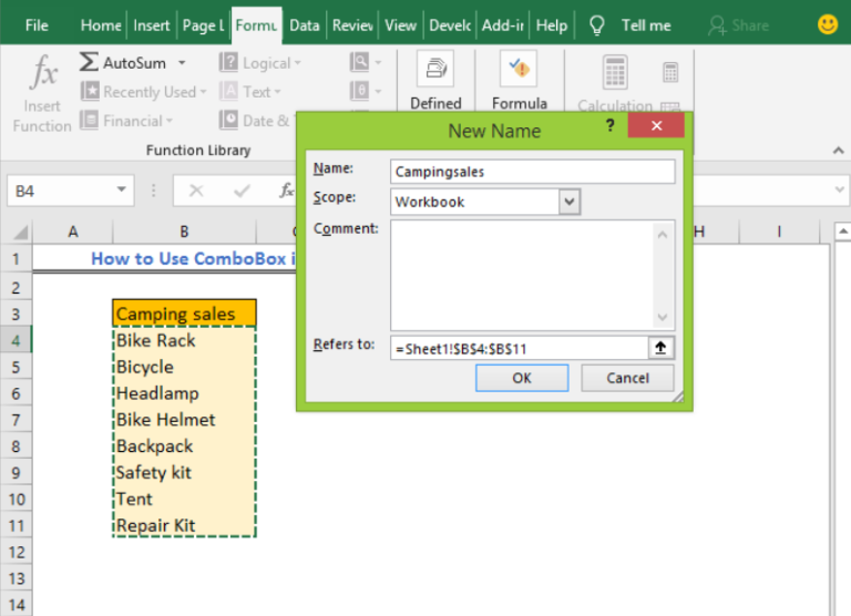 How to Use Combobox In Excel | Excelchat