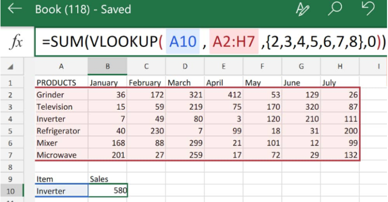 How To Use Vlookup Sum Function In Excel Excelchat Excelchat