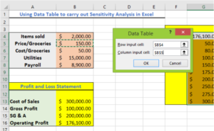 Using a Data Table to Carry Out Sensitivity Analysis - Excelchat ...