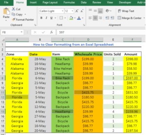 How to Clear Formatting from an Excel Spreadsheet - Excelchat | Excelchat