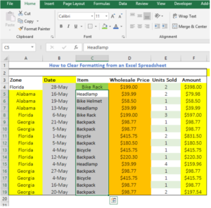 How to Clear Formatting from an Excel Spreadsheet - Excelchat | Excelchat