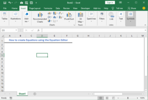 How To Create Equations Using the Equation Editor | Excelchat