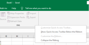 How to hide or show the Excel Ribbon menu in Windows and Mac ...