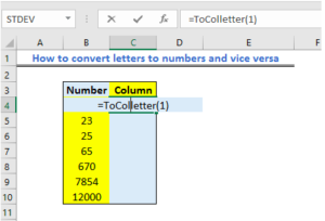 How to Convert Letters to Numbers And Vice Versa - Excelchat | Excelchat