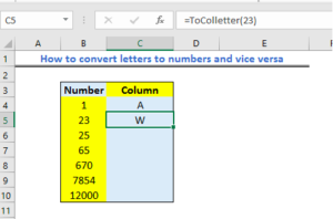 How to Convert Letters to Numbers And Vice Versa - Excelchat | Excelchat