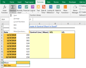 How to Create A Control Chart - Excelchat | Excelchat