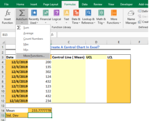 How to Create A Control Chart - Excelchat | Excelchat