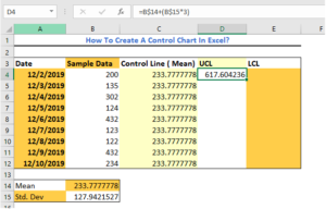 How to Create A Control Chart - Excelchat | Excelchat