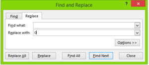 How to fill blank cells with zero or any specific value - Excelchat | Excelchat