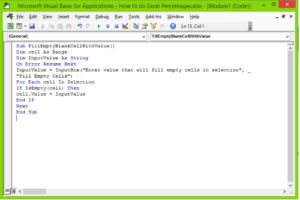 How to fill blank cells with zero or any specific value - Excelchat | Excelchat