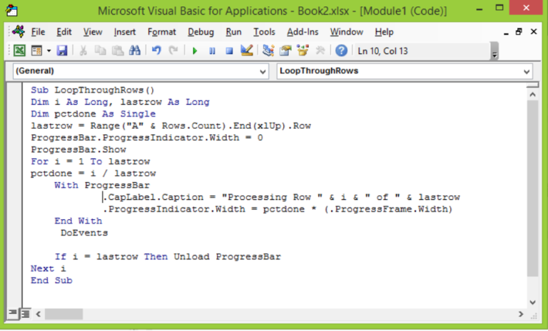 How To Create An Excel VBA Progress Bar | Excelchat