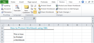 How to Protect Workbook using VBA | Excelchat