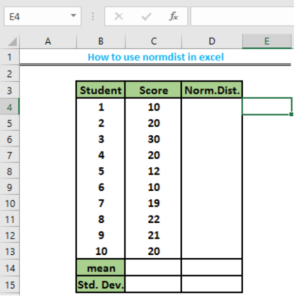 How to Use Norm.dist and Norm.s.dist functions | Excelchat