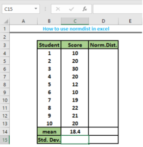 How to Use Norm.dist and Norm.s.dist functions | Excelchat
