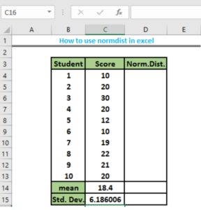 How to Use Norm.dist and Norm.s.dist functions | Excelchat